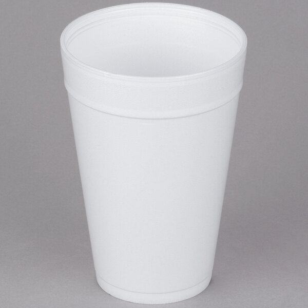 Dart 32TJ32 32 oz. White Customizable Foam Cup - 500/Case