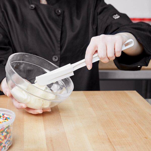 Tablecraft 1500 9 1/2" White Spatula