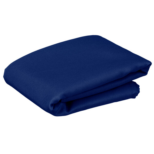 Intedge 36" x 36" Square Royal Blue 100% Polyester Hemmed Cloth Table Cover