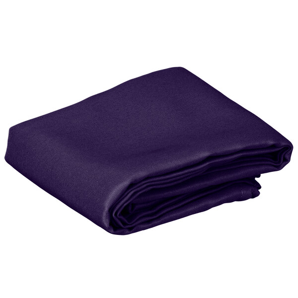 Intedge 45" x 45" Square Purple 100% Polyester Hemmed Cloth Table Cover