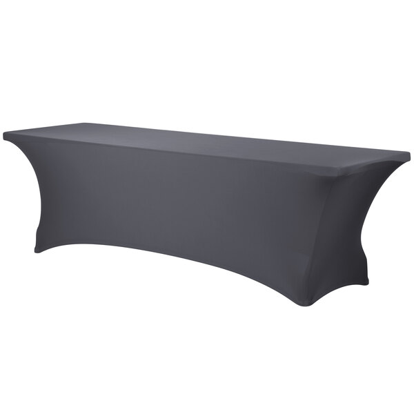 Snap Drape CN420CV30830512 Contour Cover 96" x 30" Charcoal Spandex ...