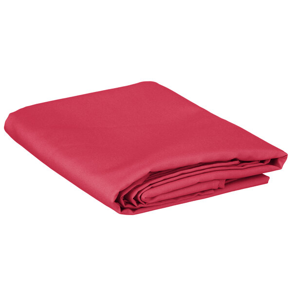 Intedge 54" x 81" Rectangular Hot Pink 100% Polyester Hemmed Cloth ...