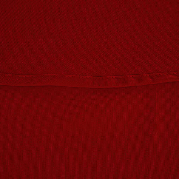 Intedge 72" Round Red Seamed 100% Polyester Hemmed Cloth Table Cover