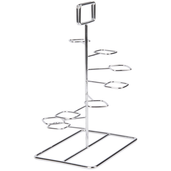 GET MTS-1496-CH Chrome Tower Dessert Shot Display Stand - 3/Case