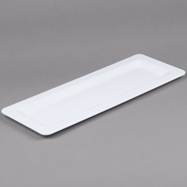 GET ML-226-W Milano 21 1/2" x 8 1/4" White Melamine Display Tray - 3/Case