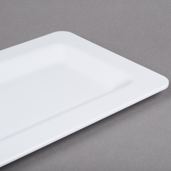 GET ML-226-W Milano 21 1/2" x 8 1/4" White Melamine Display Tray - 3/Case
