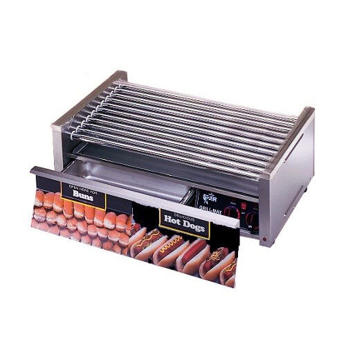 Star Grill Max 30CBD 30 Hot Dog Roller Grill with Chrome Plated Rollers ...