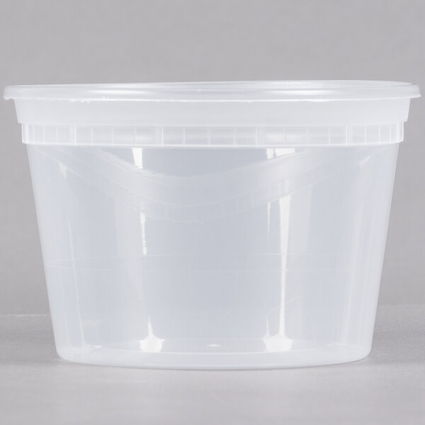Pactiv/Newspring 16 oz. Translucent Round Deli Container - 40/Pack