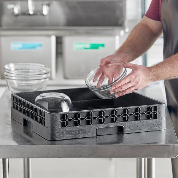 Noble Products Full-Size Open / Bowl Rack with Closed Sides