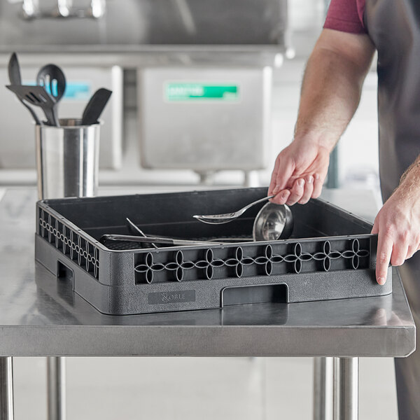 Noble Products Full-Size Combination / Flatware Rack with Closed Sides