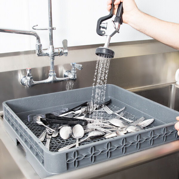 Noble Products Full-Size Combination / Flatware Rack with Closed Sides