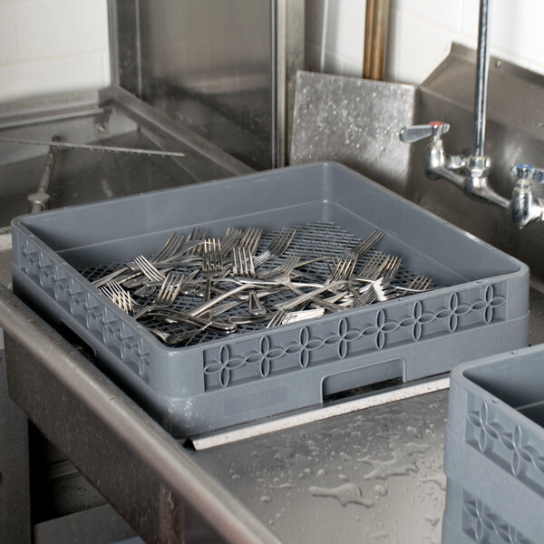 Noble Products Full-Size Combination / Flatware Rack with Closed Sides