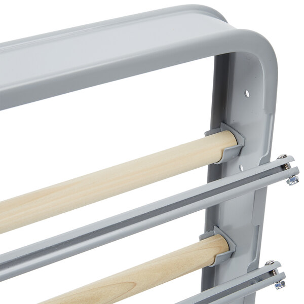 Bulman T624-24 24" Horizontal Gray 6 Roll Paper Cutter Rack