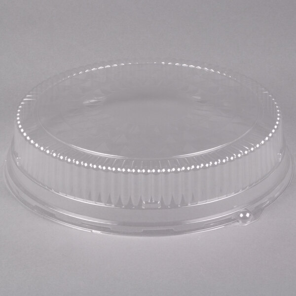 Durable Packaging 18DL-25 18" Clear Plastic Round High Dome Lid - 25/Case