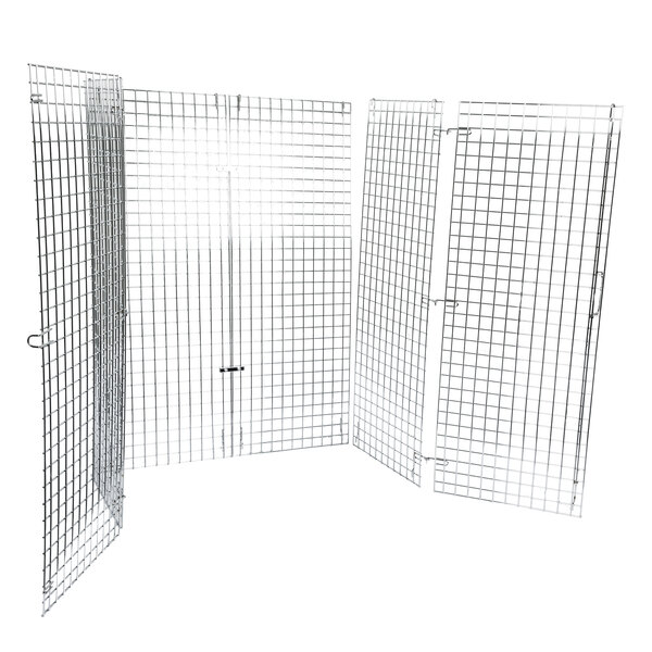 Regency NSF Chrome Wire Security Cage - 24" x 48" x 61"