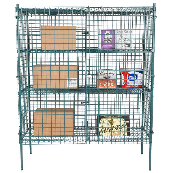 Regency NSF Green Wire Security Cage - 24" x 60" x 61"