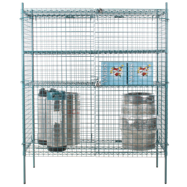 Regency NSF Green Wire Security Cage - 24" x 60" x 61"