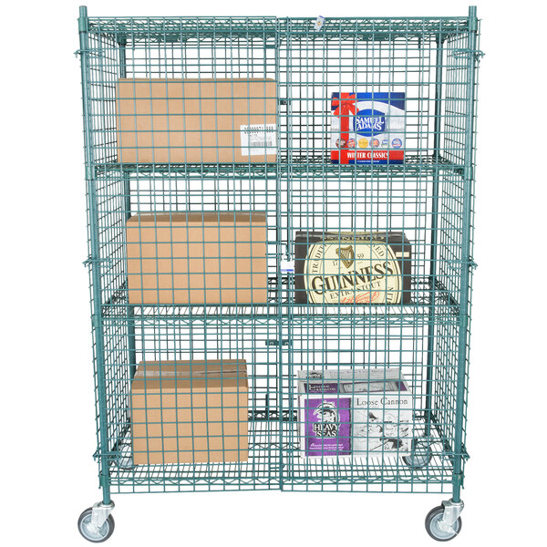 Regency NSF Green Wire Security Cage - 24" x 48" x 61"