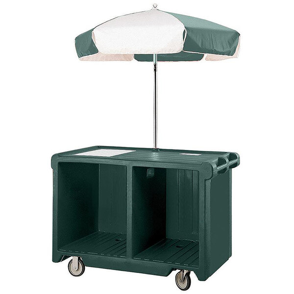 Cambro CVC55519 Camcruiser Green Customizable Vending Cart with ...