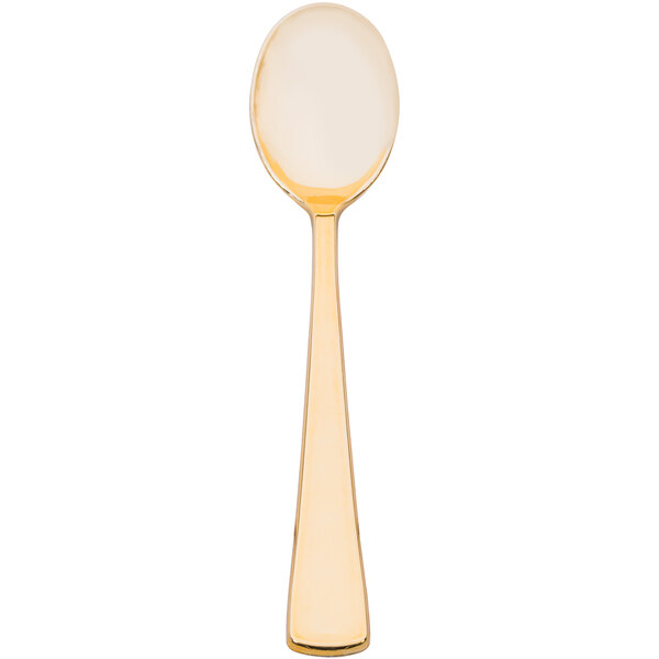 Fineline Golden Secrets 751 6 1/4" Gold Look Heavy Weight Plastic Spoon ...