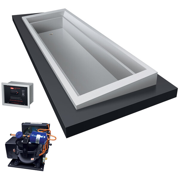 Hatco CWBR-5 Five Pan Slanted Refrigerated Drop-In Cold Food Well with ...