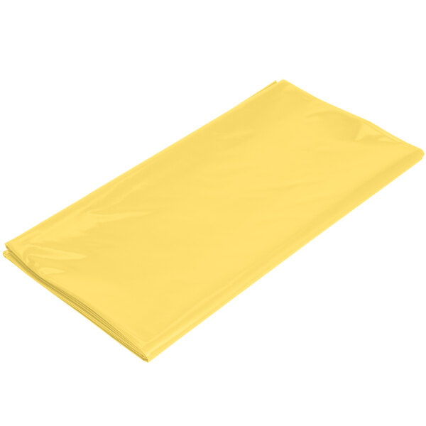 Creative Converting 1252 54" x 108" Mimosa Yellow Disposable Plastic ...