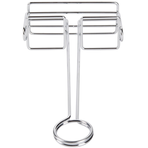 American Metalcraft WSPR3C Chrome Salt and Pepper Shaker Rack Round Top