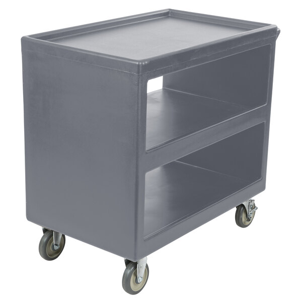 Cambro BC235 Granite Gray Three Shelf Service Cart - 37 1/4" x 21 1/2 ...