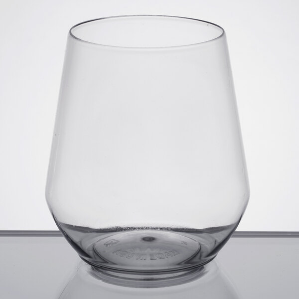 WNA Comet RESSGL12 Reserv 12 oz. Clear Plastic Stemless Wine Goblet ...