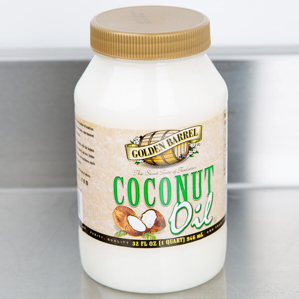 Golden Barrel 32 fl. oz. Coconut Oil - 12/Case