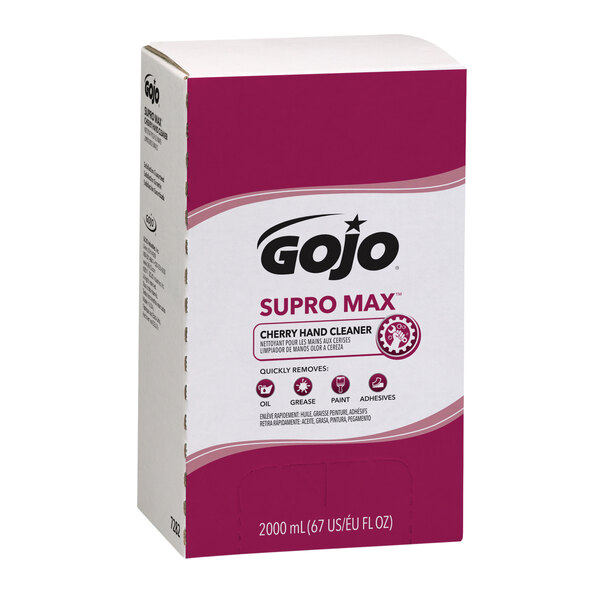 GOJO® 7282-04 TDX 2000 mL Supro Max Cherry Hand Cleaner - 4/Case