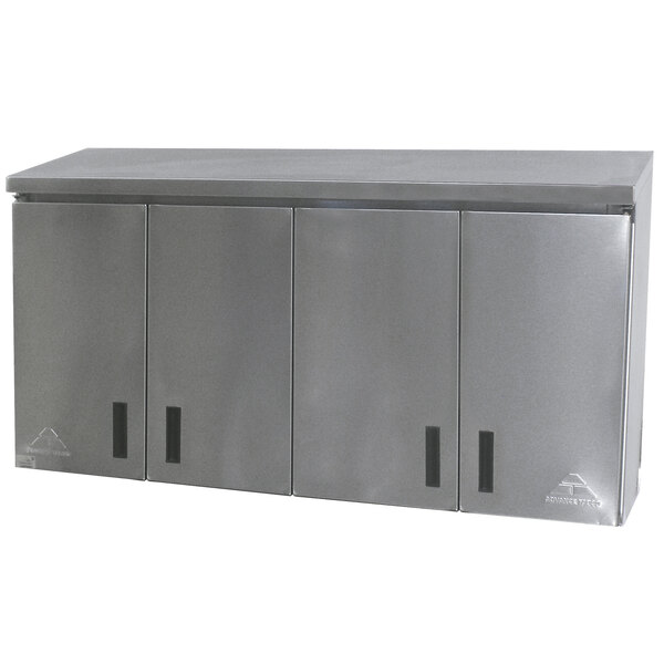 Advance Tabco WCH-15-72 72" Stainless Steel Wall Cabinet with Hinged Doors