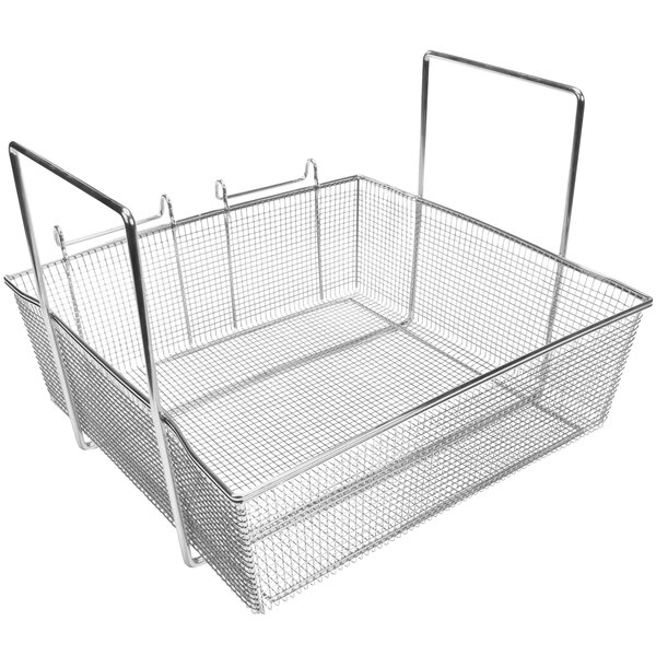 Pitco P6072180 17 1/2" x 16 3/4" x 5 3/4" Full Size Fryer Basket with ...