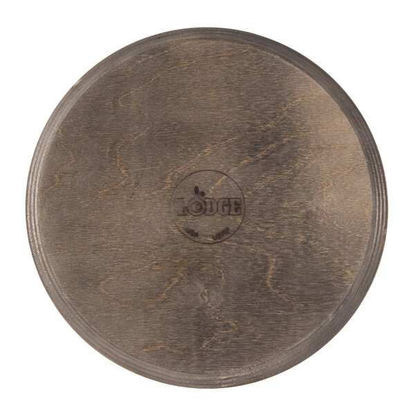 Lodge U5RP 9 1/2" Round Wood Underliner with Walnut Finish