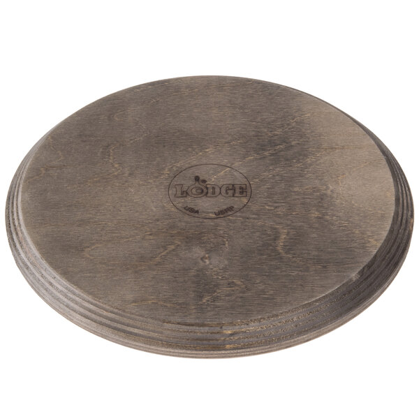 Lodge U5RP 9 1/2" Round Wood Underliner with Walnut Finish