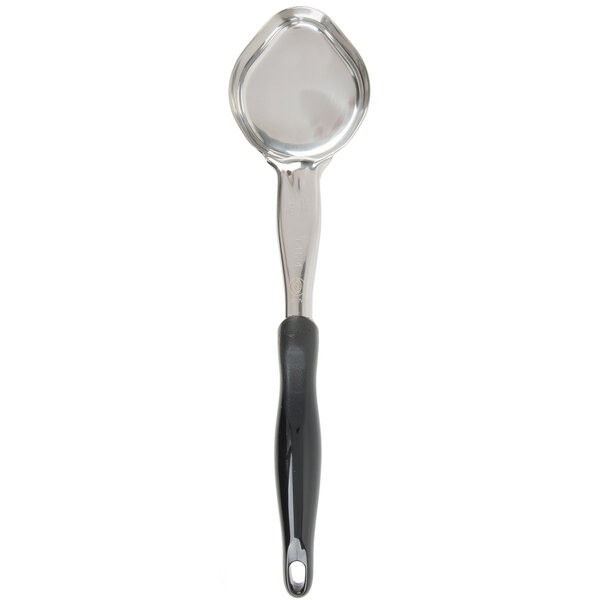 Vollrath 6412420 Jacob's Pride 4 oz. Black Solid Oval Spoodle® Portion ...