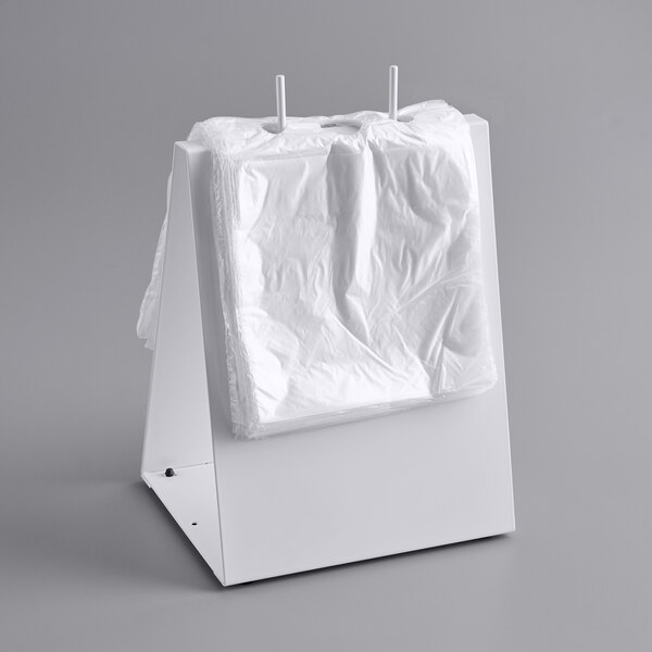 Choice Deli Saddle Bag Stand with Plain 6 1/2" x 6 1/4" Deli Bags ...