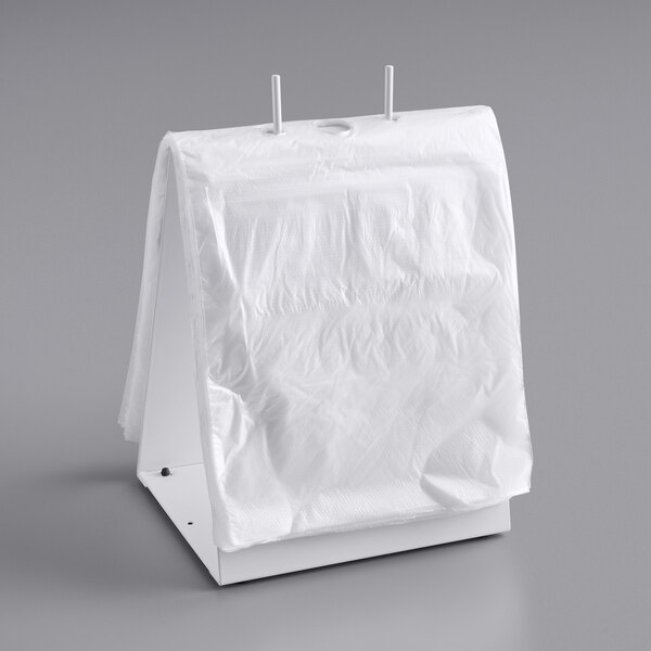 Choice Deli Saddle Bag Stand with Plain 8 1/2" x 8 1/2" Deli Bags ...