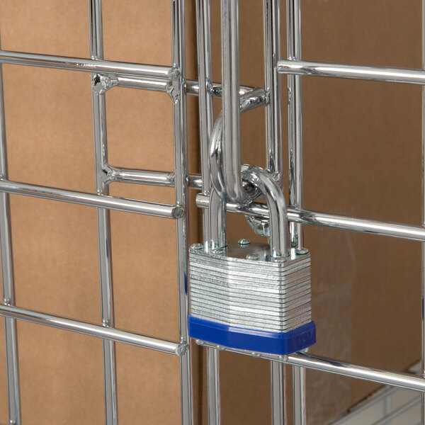 Regency NSF Stationary Chrome Wire Security Cage Kit - 24" x 48" x 74"