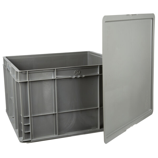 Vollrath 52646 Tote 'N Store 21 7/16" x 20 1/2" x 13" Gray Chafer Box