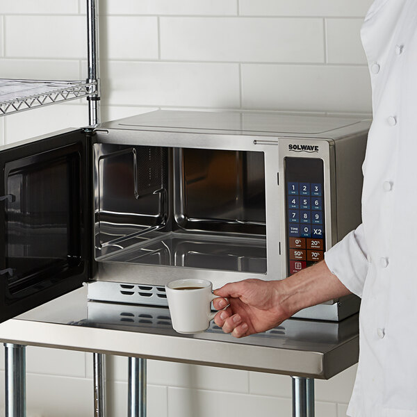 Solwave 1000W Stackable Commercial Microwave with Large 1.2 cu. ft ...