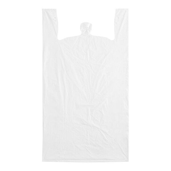 Choice Extra Large Size White Heavy-Duty Unprinted Plastic T-Shirt Bag ...