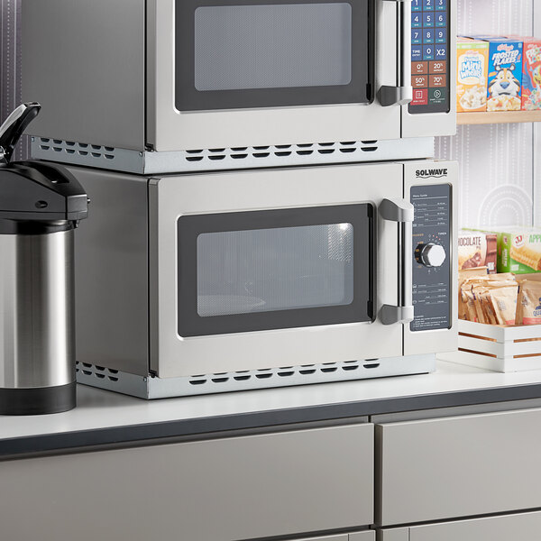 Solwave 1000W Stackable Commercial Microwave with Large 1.2 cu. ft ...
