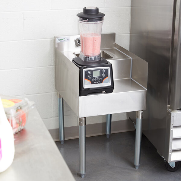 Regency 18" x 23" Stainless Steel Blender Station with Dump Sink