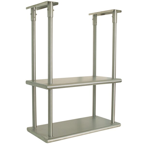Advance Tabco DCM-18-48 Stainless Steel Ceiling Mounted Double Shelf ...