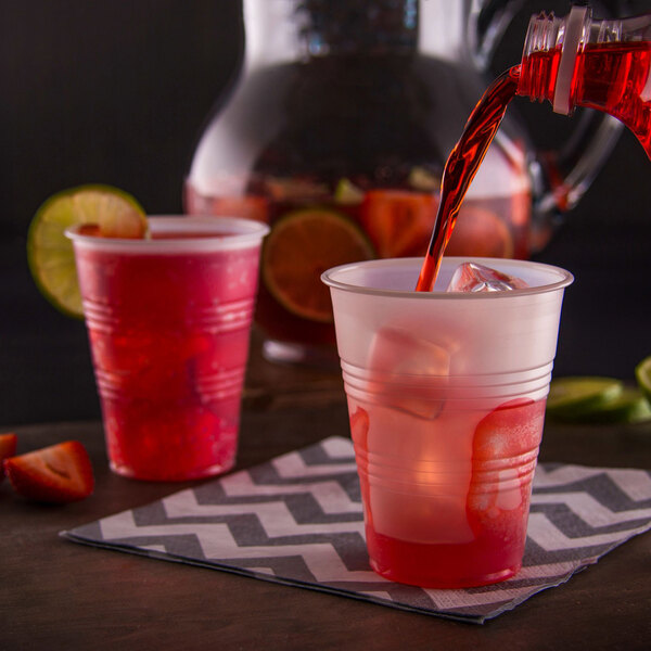 Dart Plastic Cups, Translucent, 9 oz. - 2500/Case