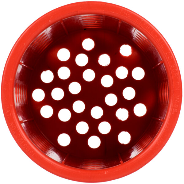 Steril-Sil RP-25-RED Red Perforated Plastic Flatware Cylinder