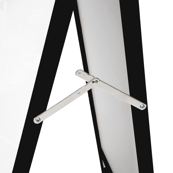 Aarco BA-35 42" x 18" Black Aluminum A-Frame Sign Board with White ...