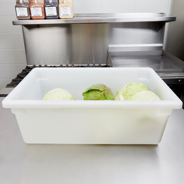 Carlisle 1064202 StorPlus 26" x 18" x 9" White Food Storage Box