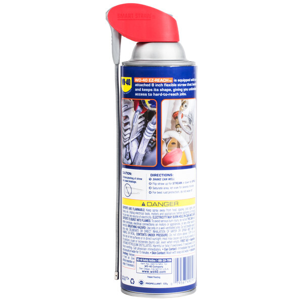 WD-40 490194 14.4 oz. EZ-Reach Spray Lubricant with Flexible Straw